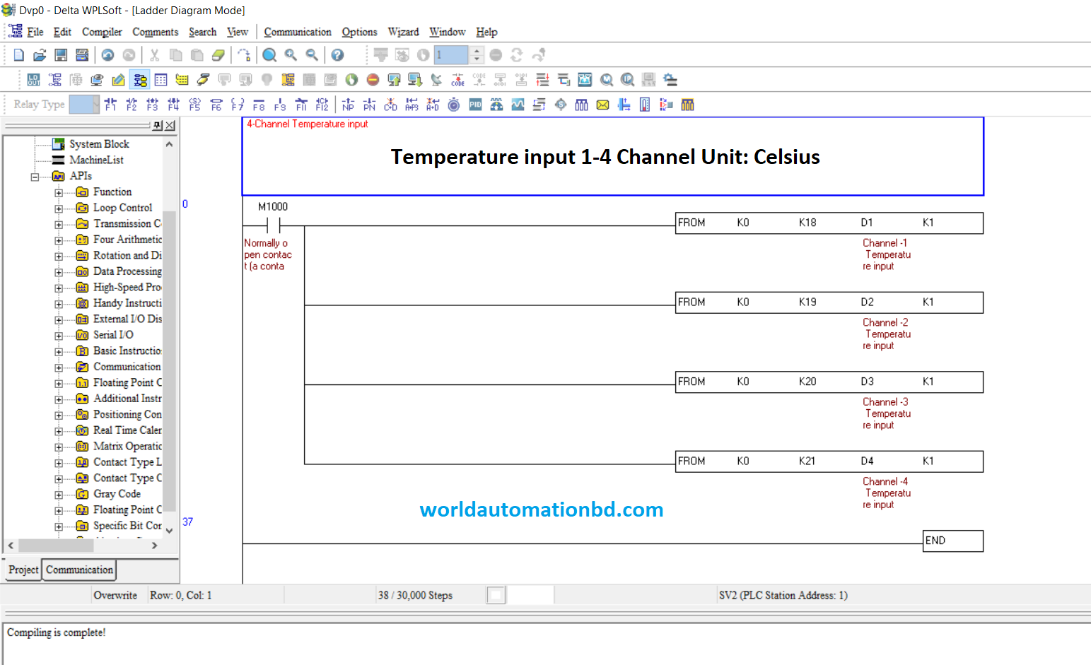 Delta Temperature Input Module-DVP-04PT-S